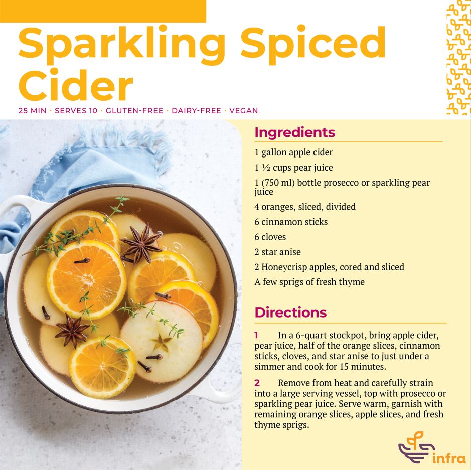 Sparkling Spiced Cider | Sunrise Health Foods