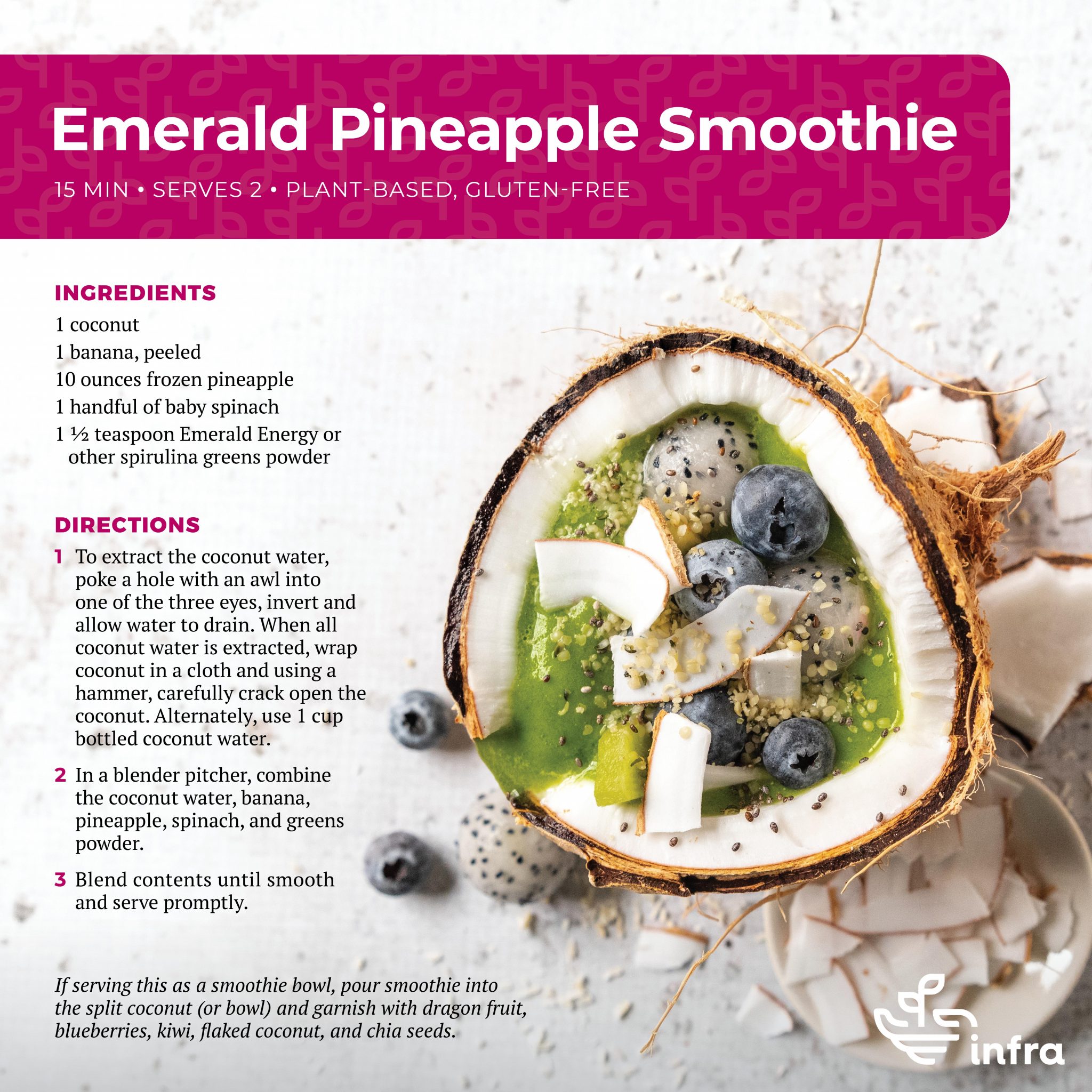 Emerald Pineapple Smoothie | Sunrise Health Foods