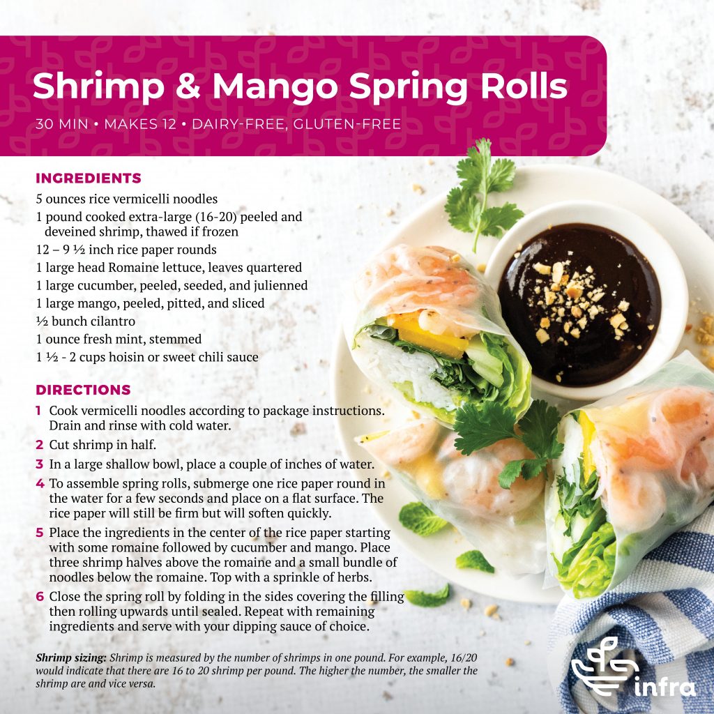 Shrimp & Mango Spring Rolls | Sunrise Health Foods