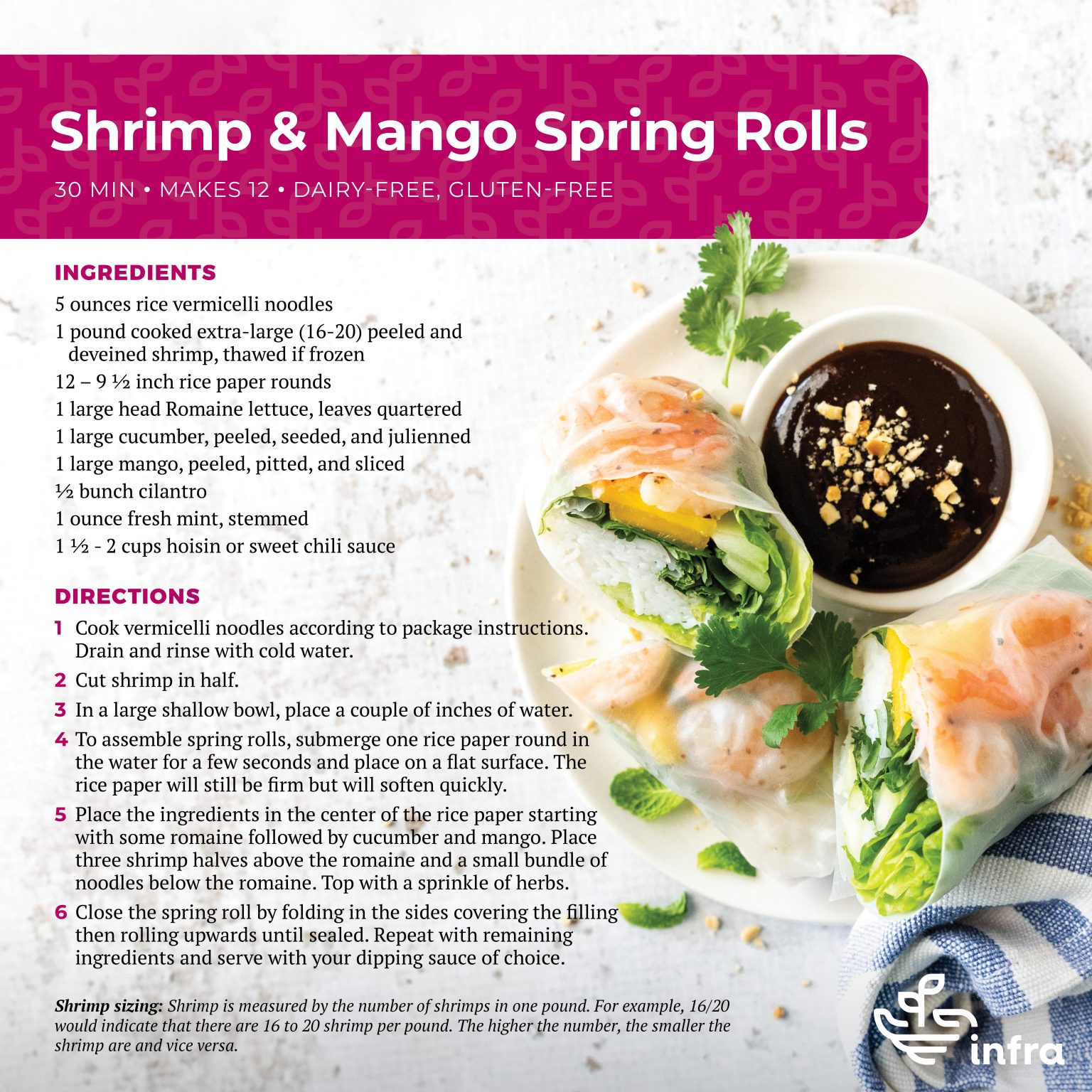Shrimp & Mango Spring Rolls | Sunrise Health Foods